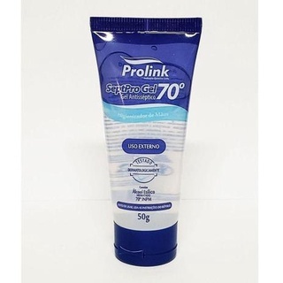 Álcool Gel 70º Bisnaga - Prolink 50g | Shopee Brasil