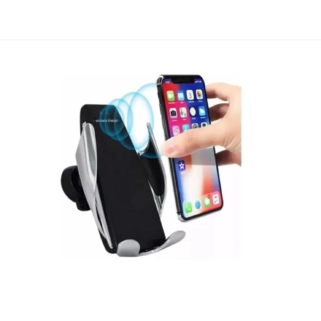 Carregador Qi Celular Carro Abre Fecha Sozinho Suporte 2 Em1 | Shopee ...