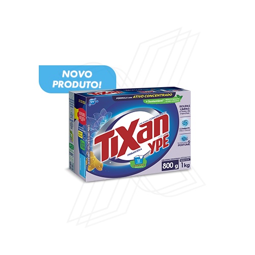 Kit Com 3 Caixas Detergente Em Pó Tixan Ype Primavera 800g envio 24 ...
