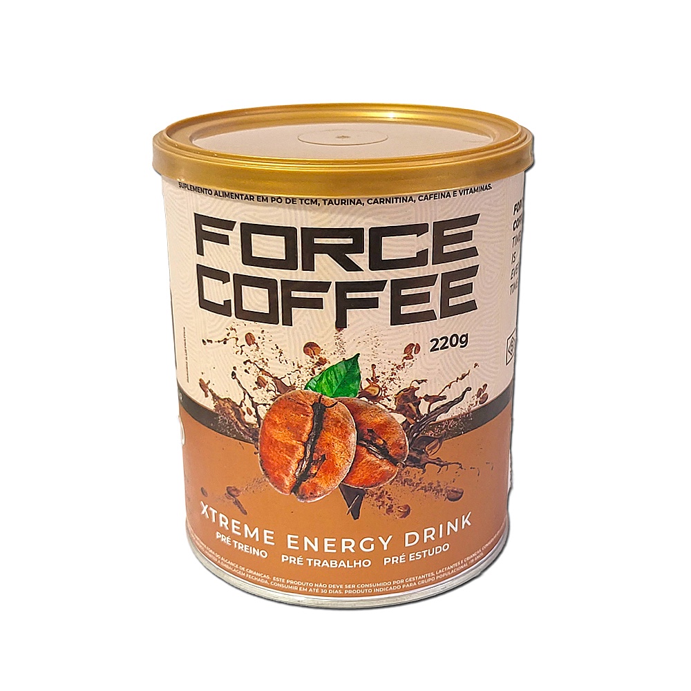 Force Coffee Suplemento Energetico 100% Natural 220g | Shopee Brasil