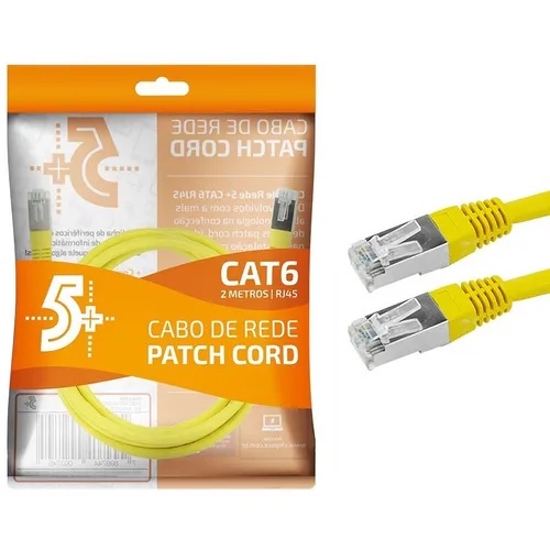 Cabo De Rede Blindado 2m Ethernet Rj45 Cat6 2 Metros | Shopee Brasil