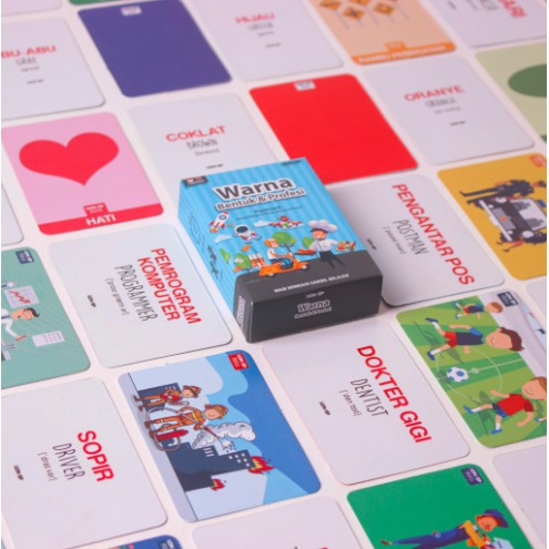 Flashcard Profissional Colorido/Flash Card/Brinquedos Educativos Com ...