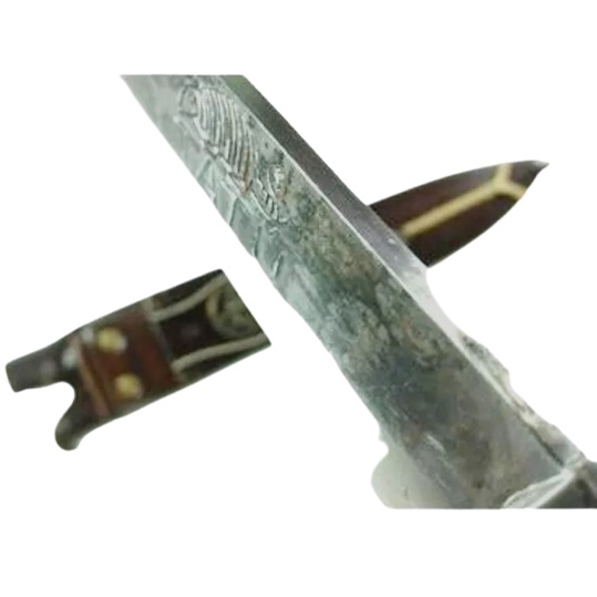 Faca Tatu 10¨ Disco Arado Aço Carbono 4,1mm Cabo Chifre Osso E Madeira ...