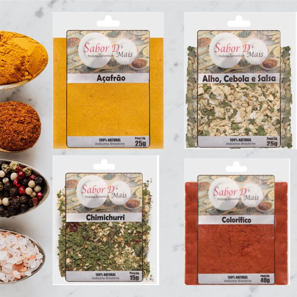 Temperos Especiarias Condimentos Para Comida/Bebida Gourmet Monte Seu ...