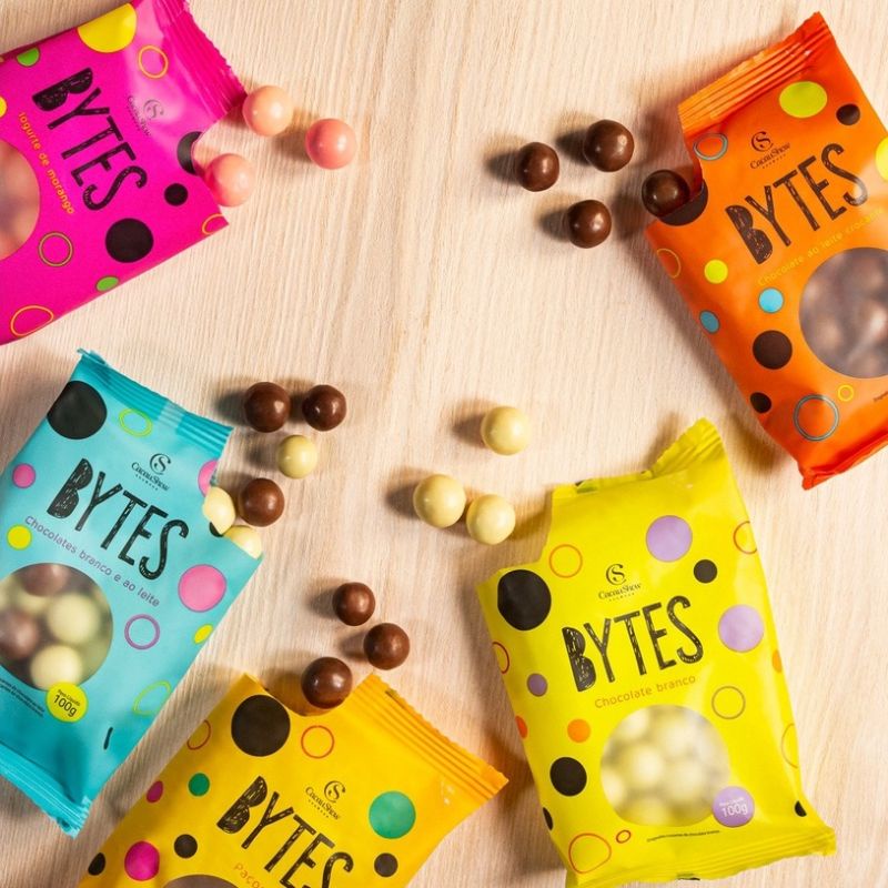 Chocolate Dragueados Bytes Cacau Show. | Shopee Brasil