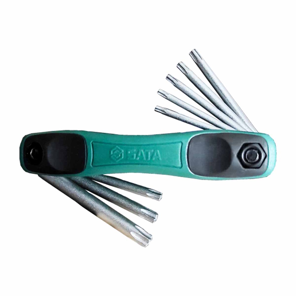 Jogo de Chave TORX Canivete Furo Guia Aço - SATA - 08 Peças | Shopee Brasil