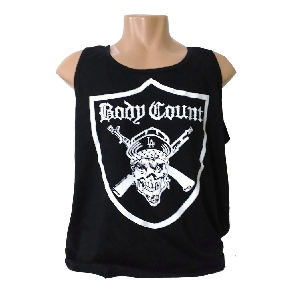 Camiseta Regata Body Count Logo. Camiseta Banda Body Count | Shopee Brasil