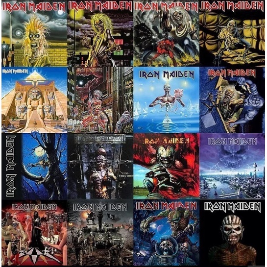 Kit 16 Cds Iron Maiden - The Studio Collection - Remastered | Shopee Brasil