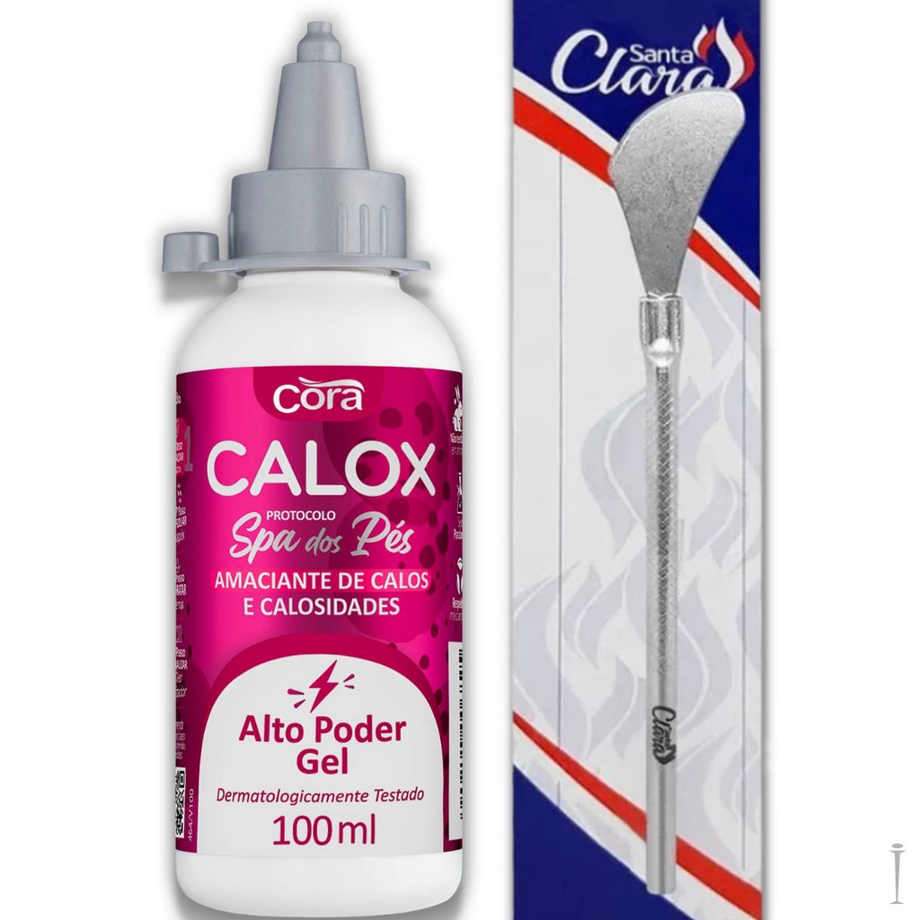 Amaciante de Calos e Calosidades Calox Gel + Espatula 222 Santa Clara ...
