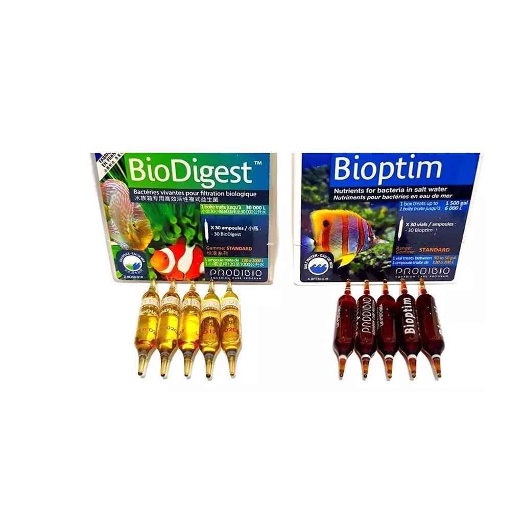 Prodibio 05 Ampolas Biodigest + 05 Ampolas Bioptim (Brinde 2 Ampola ...