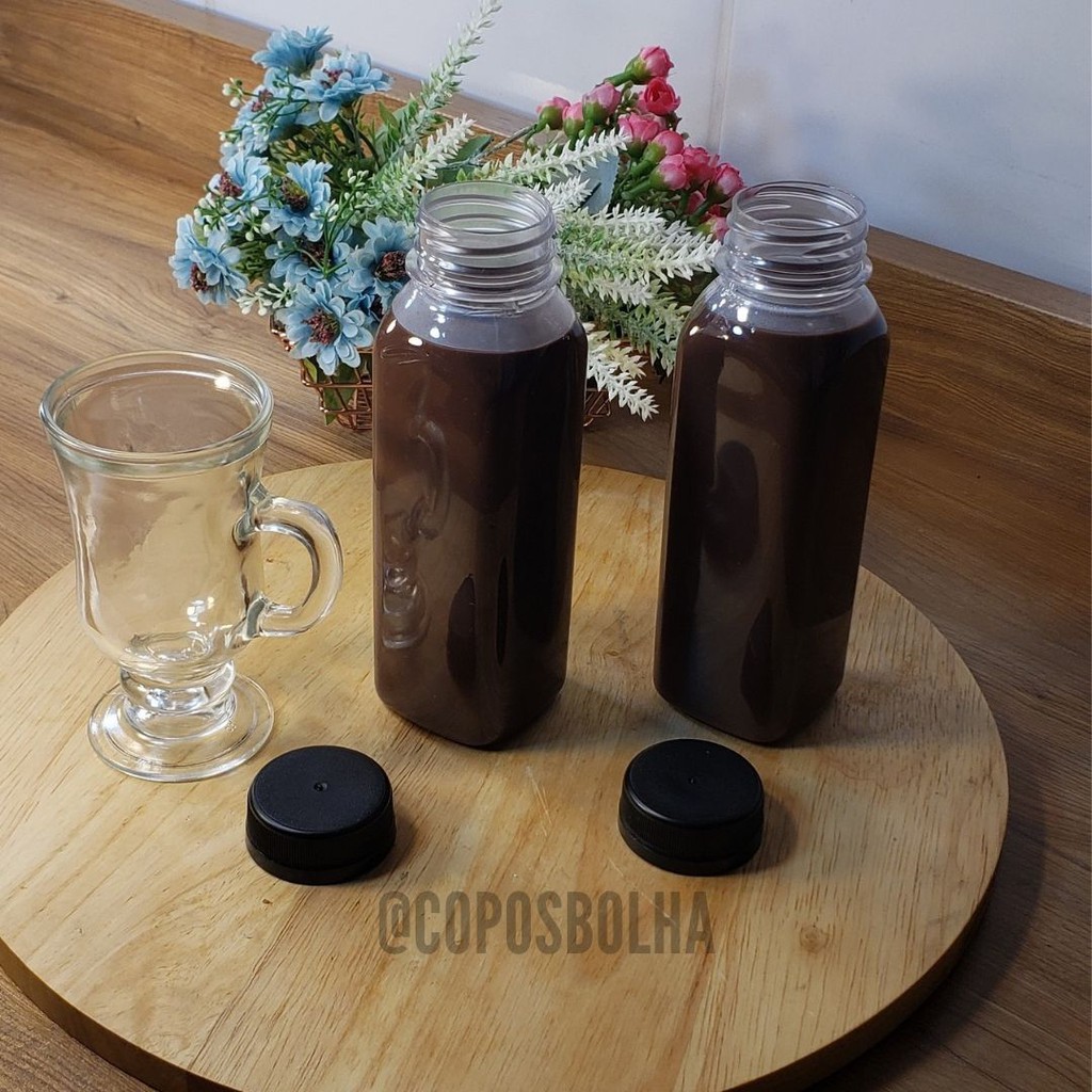 20 uni Garrafa pet 300 ml com tampa Sortida - Ideal para sucos ...