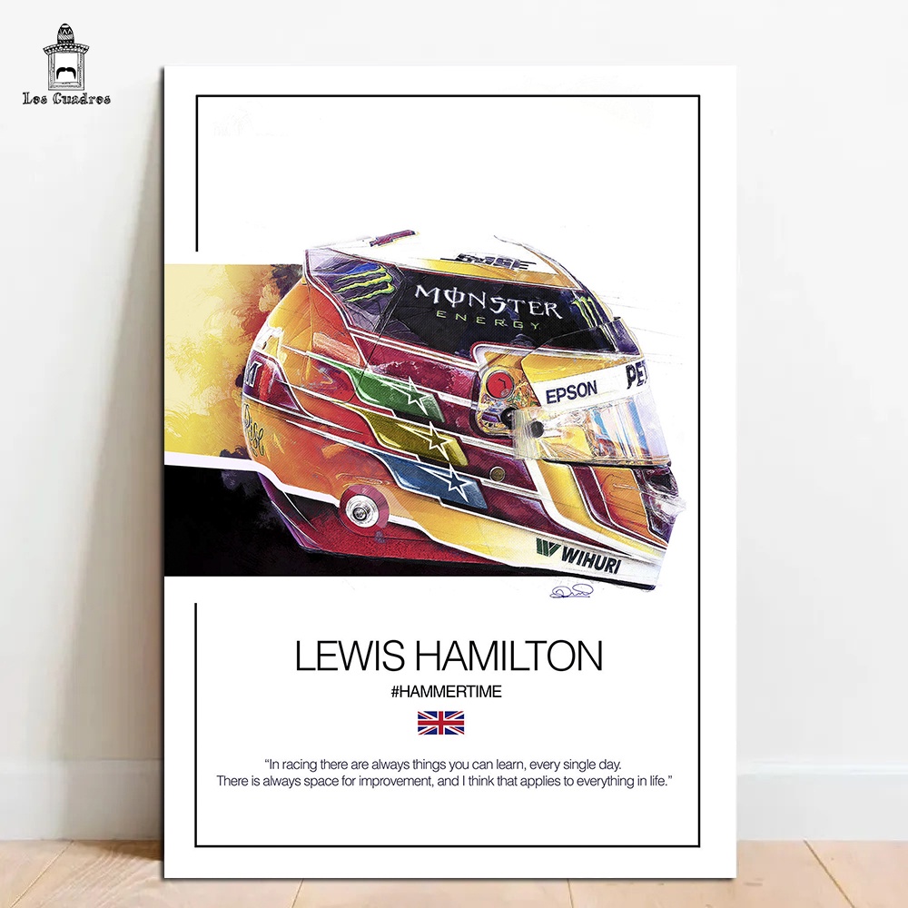 Quadro Decorativo Formula 1 Lewis Hamilton em MDF 28x20cm | Shopee Brasil