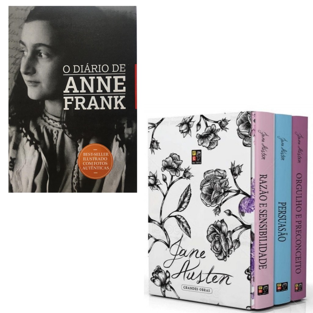 Kit Diário de Anne Frank + Box Jane Austen | Melhor Preço! | Shopee Brasil