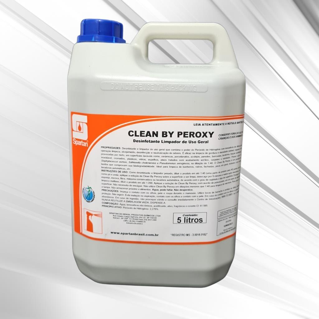 Desinfetante Bactericida 5 Litros Clean By Peroxy Spartan | Shopee Brasil
