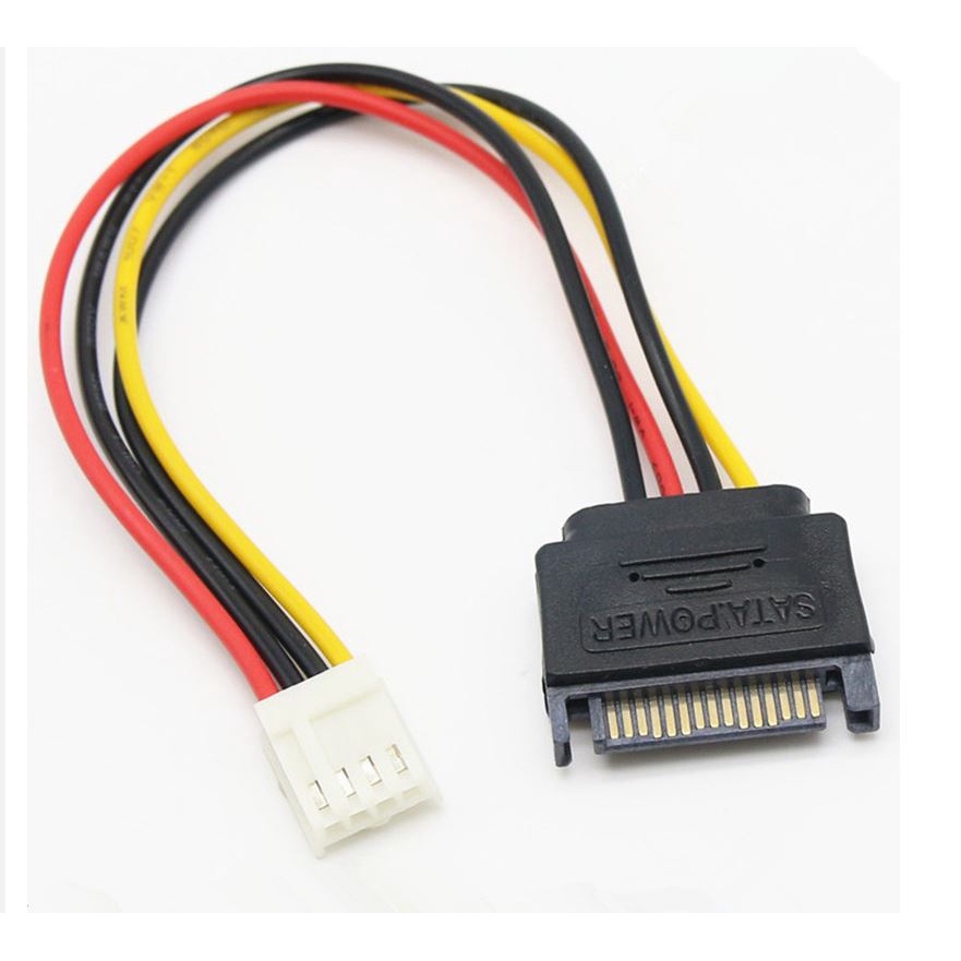 Cabo De Energia Sata Macho Para Fdd Floppy 4 Pinos Fêmea | Shopee Brasil