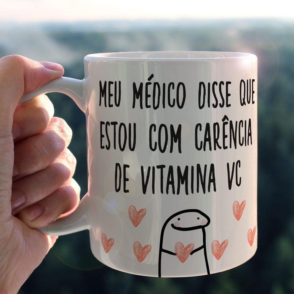 Caneca Flork Meme Meu Médico Disse Porcelana 325ml | Shopee Brasil