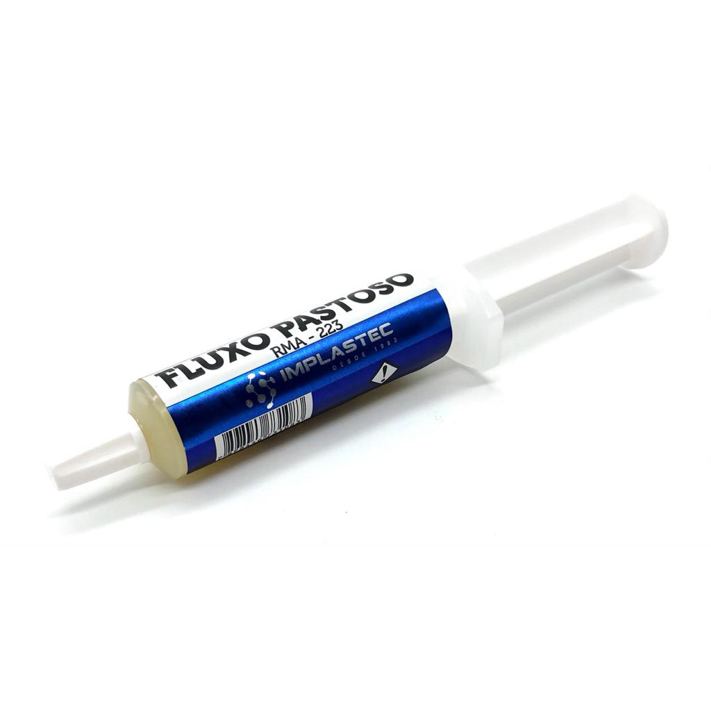 Fluxo Pastoso para Solda Implastec 10g Seringa para Aplicação RMA-223 ...