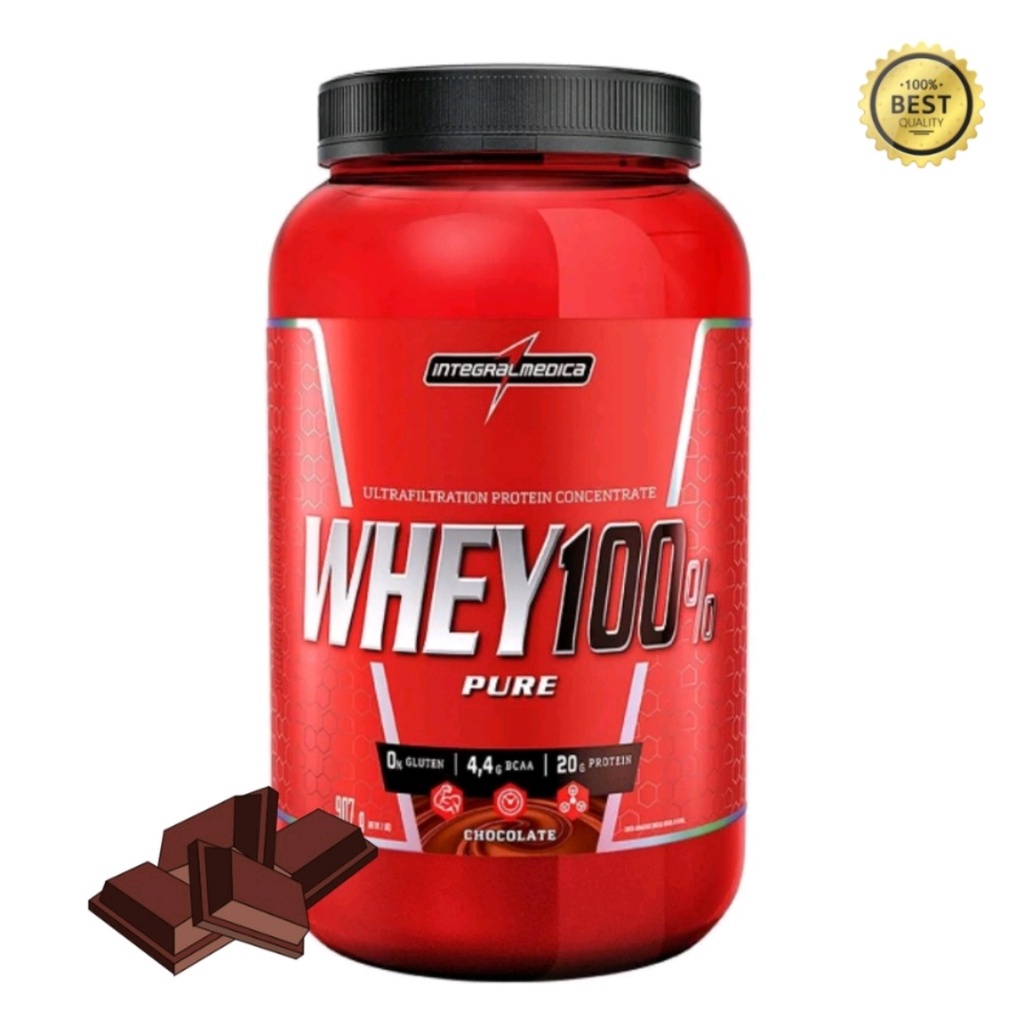 Whey 100 Pure Integral Medica 907g Pote Original Whey Protein Shopee