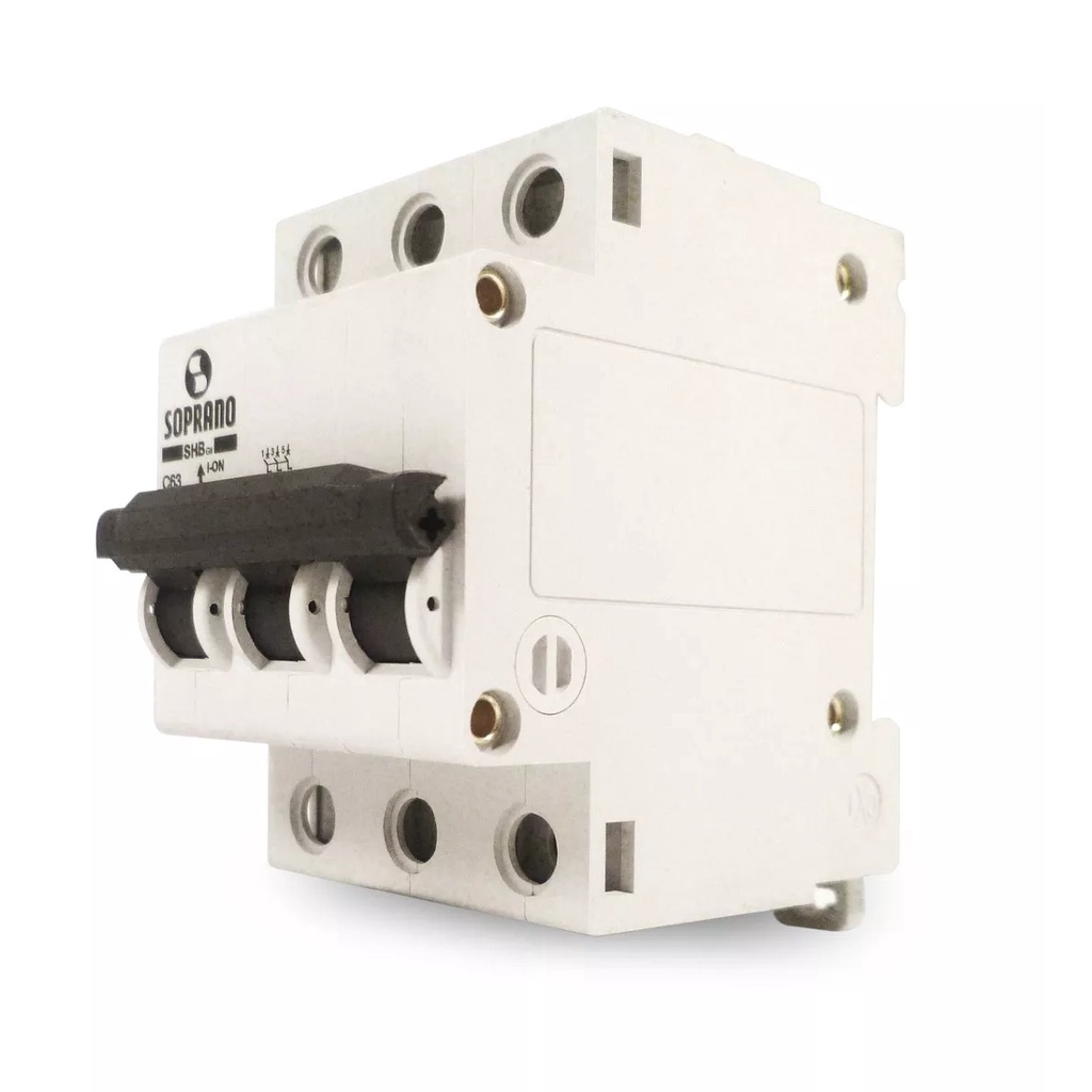 Disjuntor Tripolar Curva C Mini Din 6a 3ka Soprano | Shopee Brasil