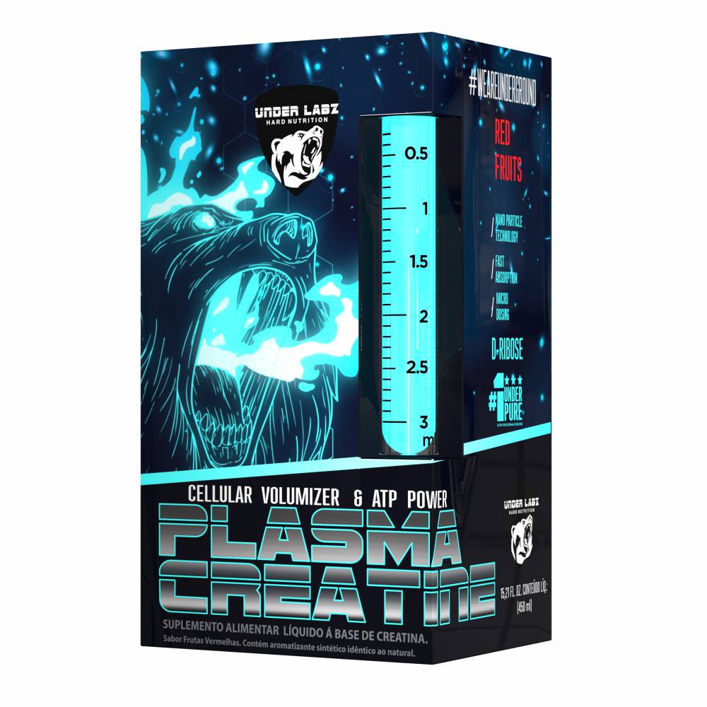Plasma Creatina 450ml Pure Creatine Liquida- Under Labz | Shopee Brasil