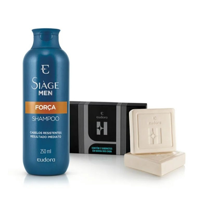 kit Siàge Shampoo Siàge Men Força + Eudora H Sabonete | Shopee Brasil