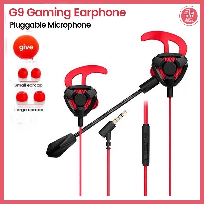 G9 3.5 Milímetros Wired Gaming Headset Com Destacável Microfone Longo ...
