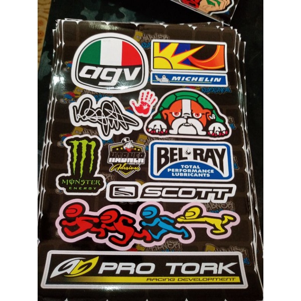 Kit Revenda de Cartelas de Adesivos Moto Carro Caminhão Bike (+BRINDE) | Shopee Brasil