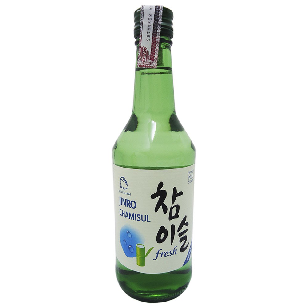 Bebida Coreana Soju Chamisul Fresh 17.8% 360ml - Jinro | Shopee Brasil