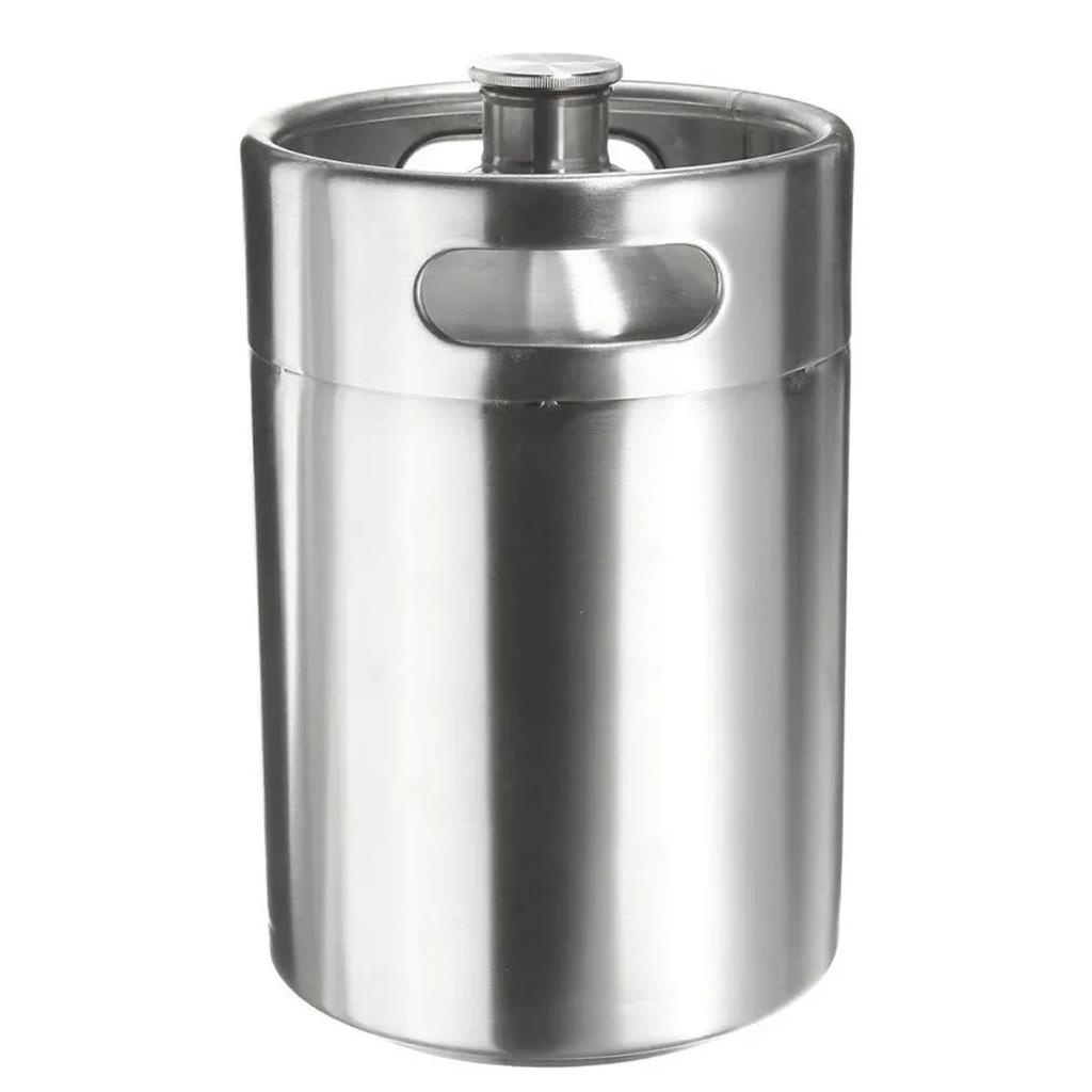 Mini Growler Barril Inox Para Cerveja 5 Litros Keg Chopp | Shopee Brasil