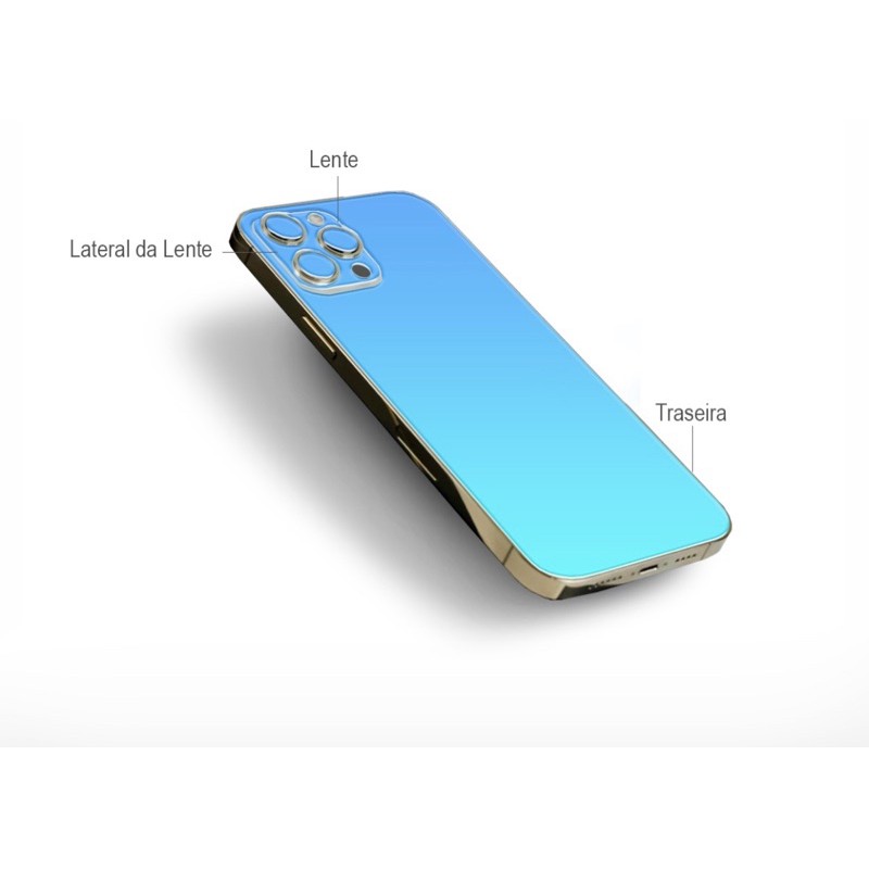 Película proteção traseira e lateral Iphone 12/12pro/Pro Max Mini ...