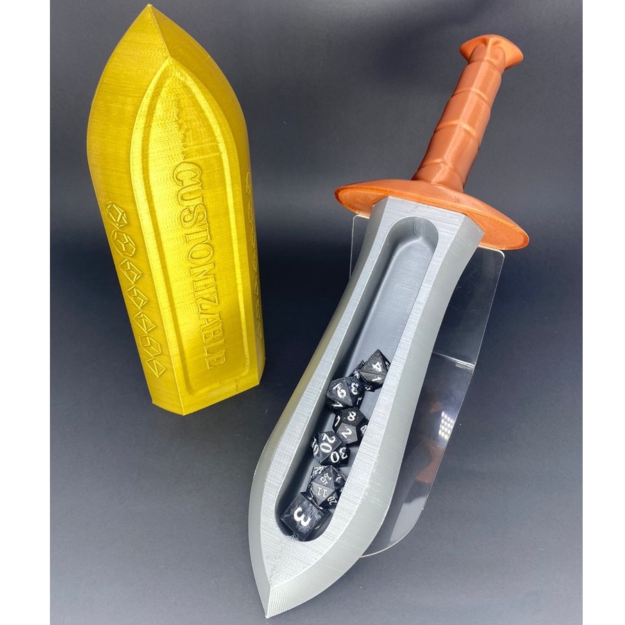 Box de dados RPG Modelo Adaga | Shopee Brasil