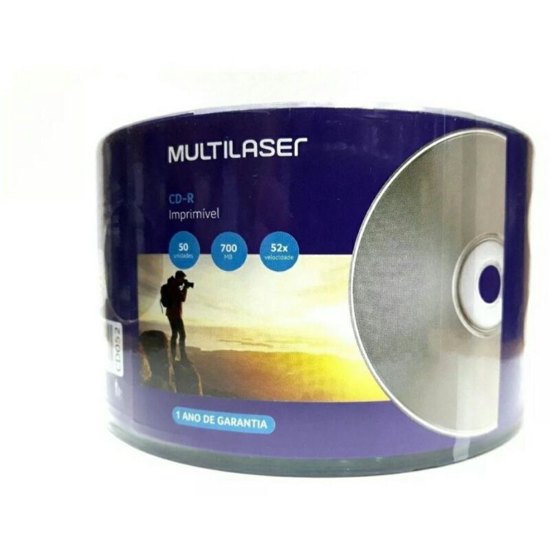 100 CD-R PRINTABLE MULTILESER 700 MB 80 MINUTOS 52X ORIGINAL | Shopee ...