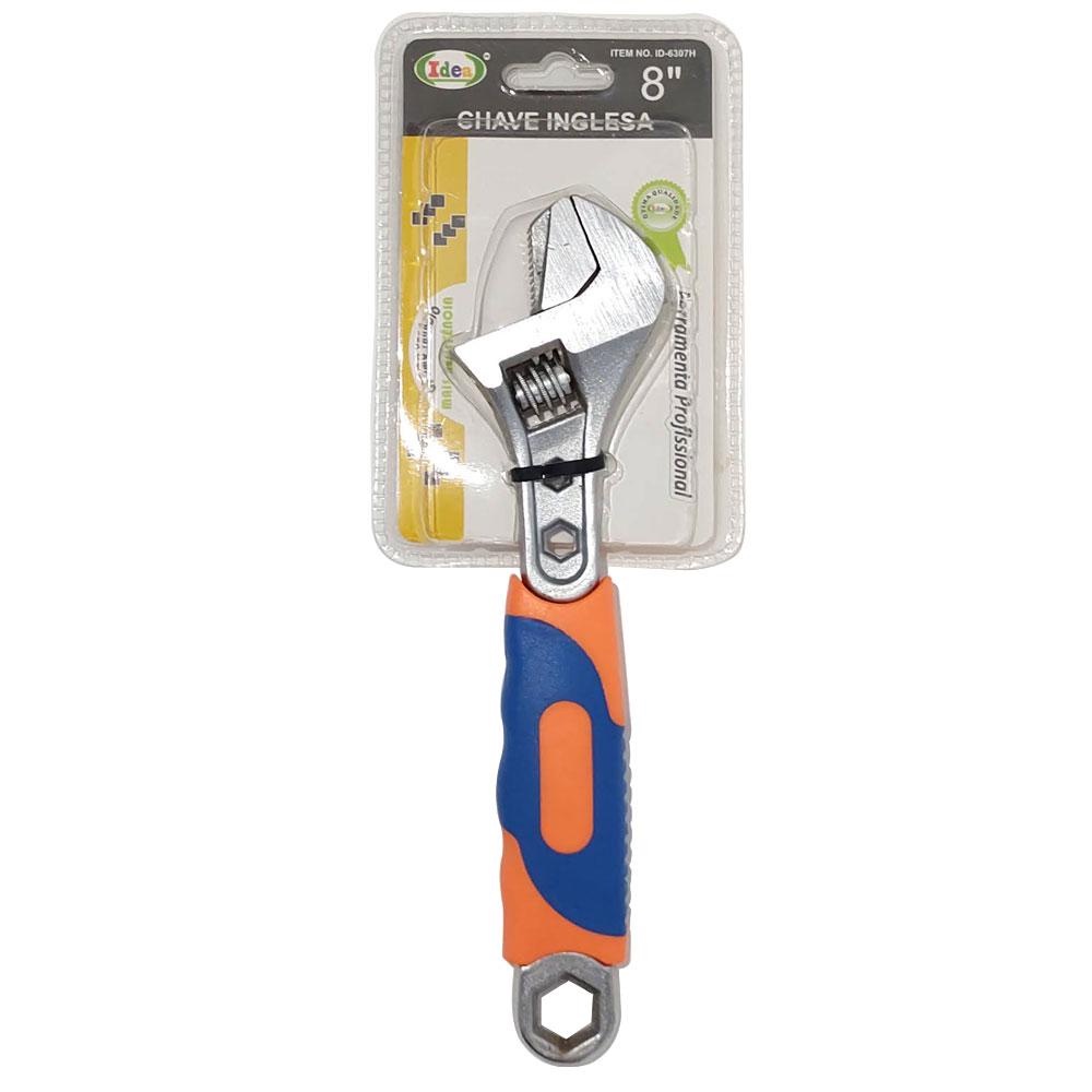 Chave Inglesa 8 Polegadas Cabo Revestido Pesado | Shopee Brasil