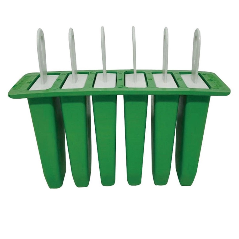 Forma De Picolé 6 Sorvetes Picoleteira Paleta Palito Verde | Shopee Brasil