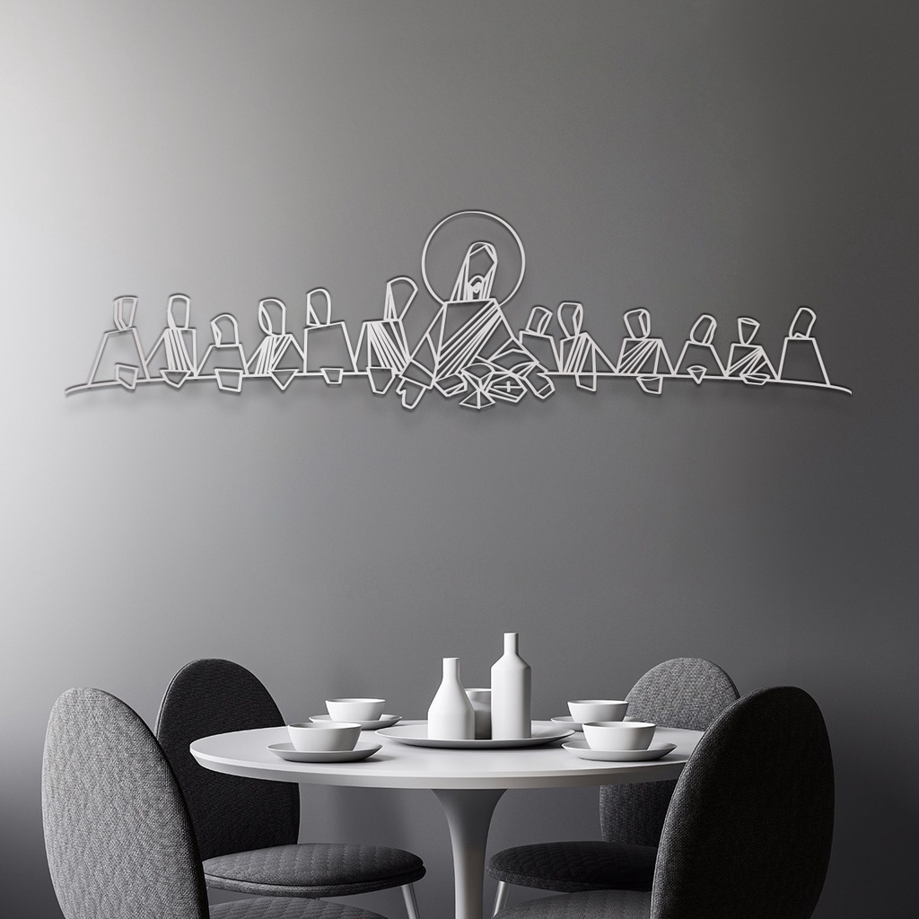 ESCULTURA DE PAREDE SANTA CEIA EM MDF 3mm | Shopee Brasil