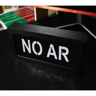 Letreiro Luminoso No Ar - Gravando 20x10cm Placa Luminosa | Shopee Brasil