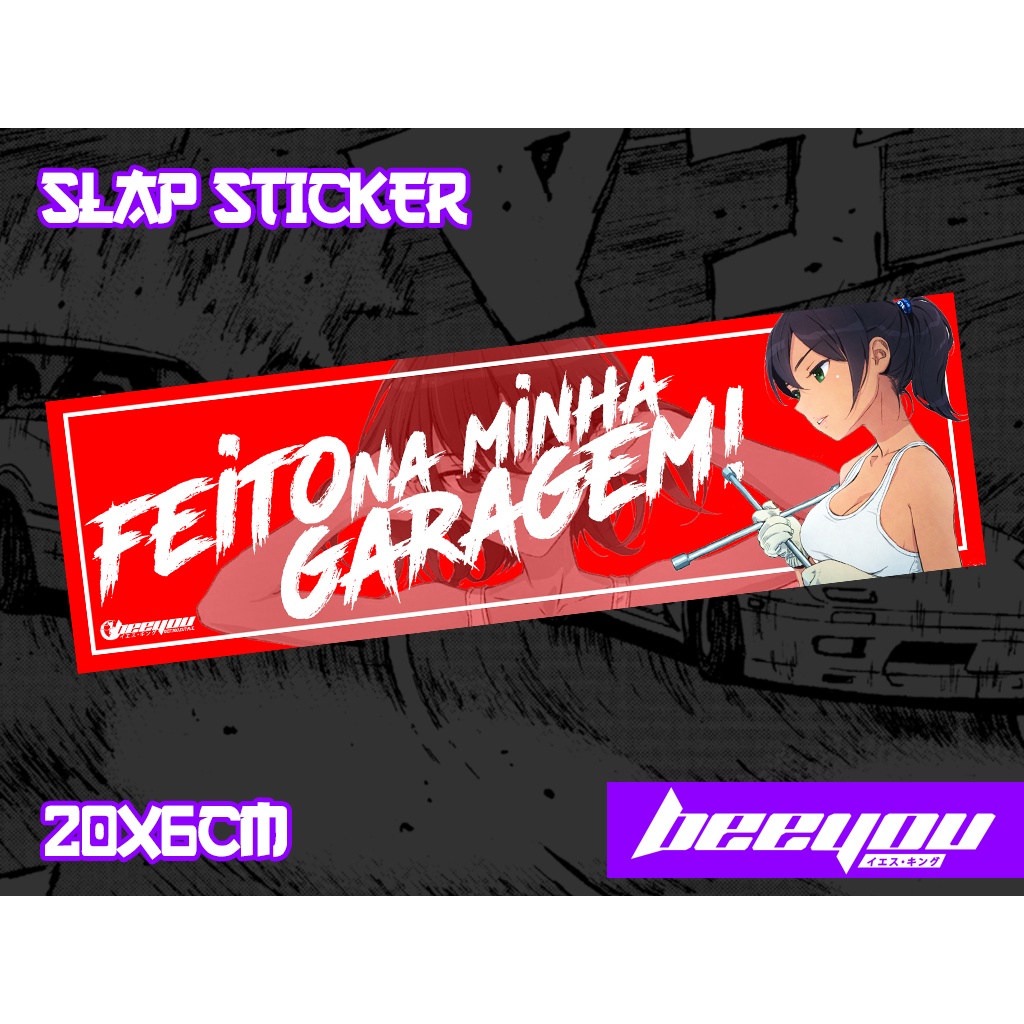 Adesivo Decorativo para Carro - Slap Sticker Waifu Itasha Personagens ...