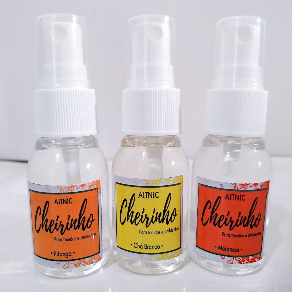 Kit com 3 Cheirinhos para roupas de lojas e ambientes 30ml | Shopee Brasil