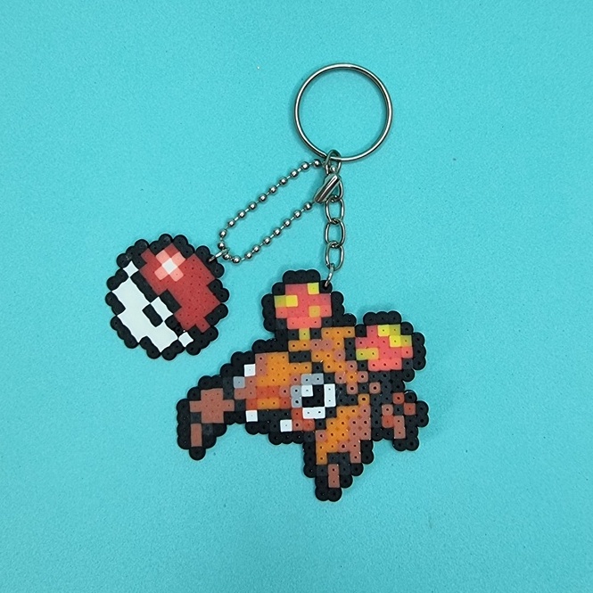 Chaveiro/ Ímã/ Pin/ Bottom Paras - Pokémon - Pixel Art/ Pixel Arte ...
