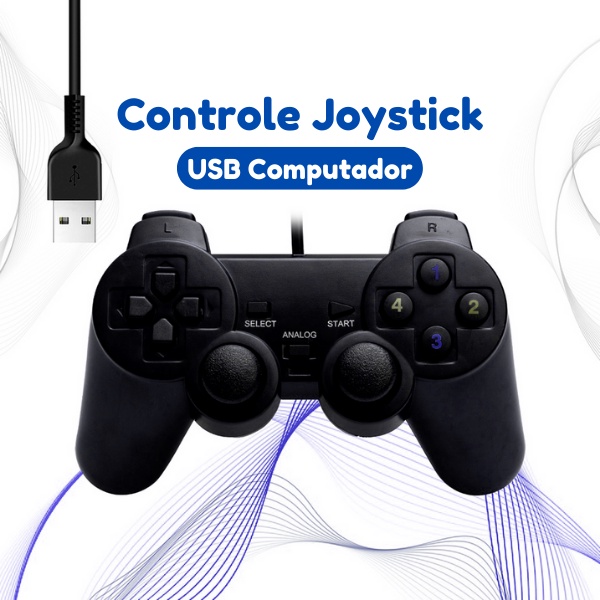 Controle Joystick Jite Rumblepad KD-208 Games Console e Computador ...