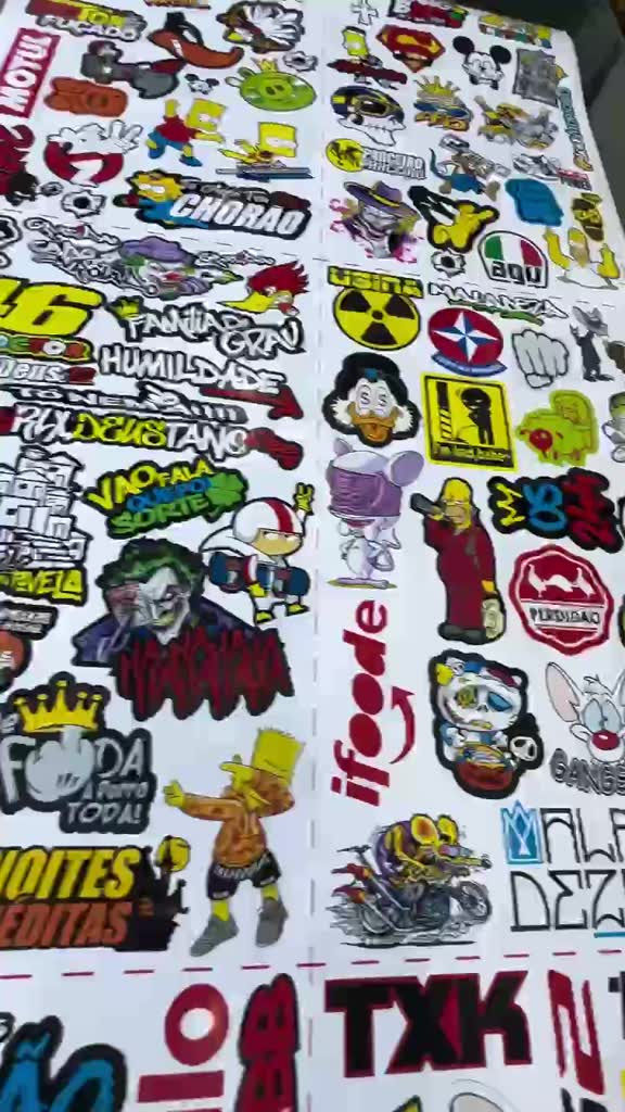 KIT 110 ADESIVOS VINIL VARIADOS -CARRO - MOTO - CAMINHÃO - BIKE - STICKERS - DIVERSOS - CARTELA ...