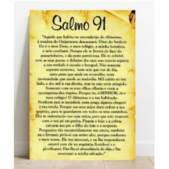 Placa Decorativa Salmo 91 Mdf Shopee Brasil