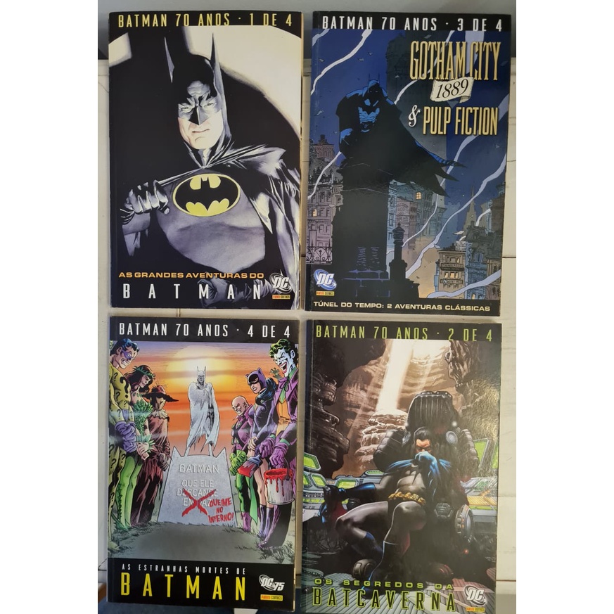 Batman 70 Anos - As Grandes Aventuras - 4 Volumes - Completa | Shopee ...