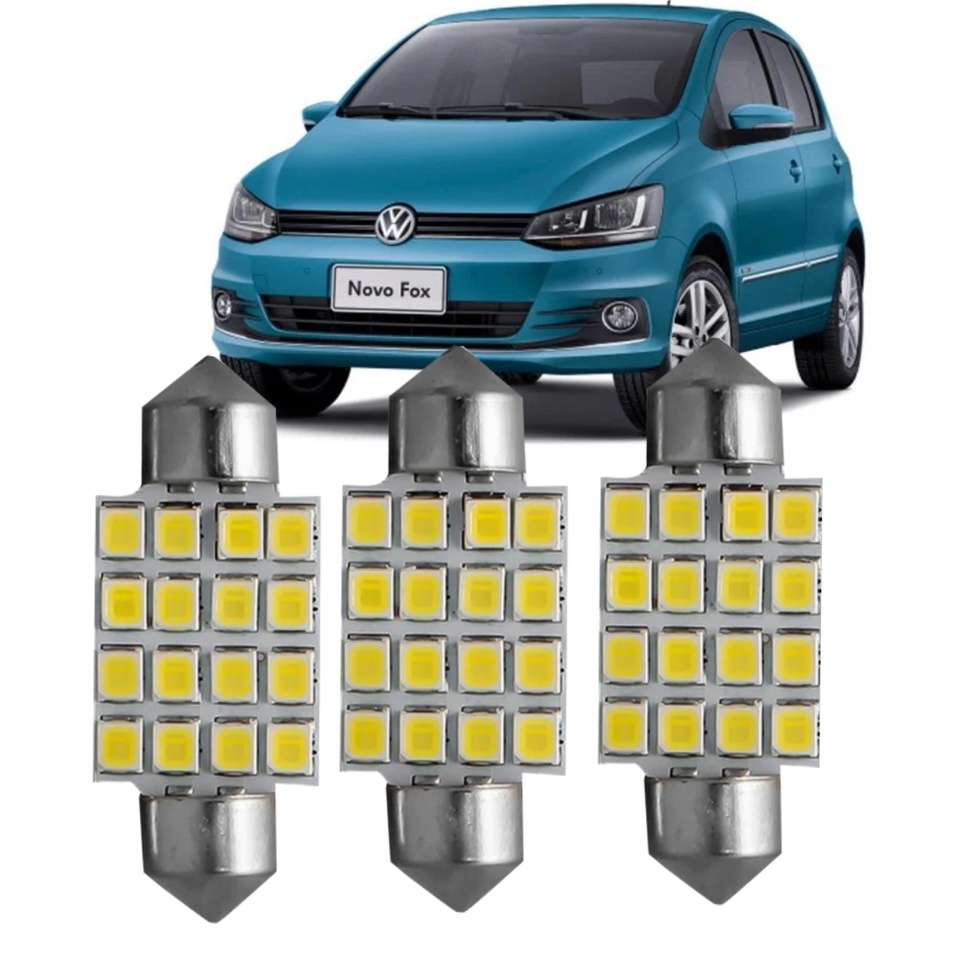 Lâmpadas Led Interna Fox 2011 2012 2013 2014 2015 2016 2017 T-41MM ...