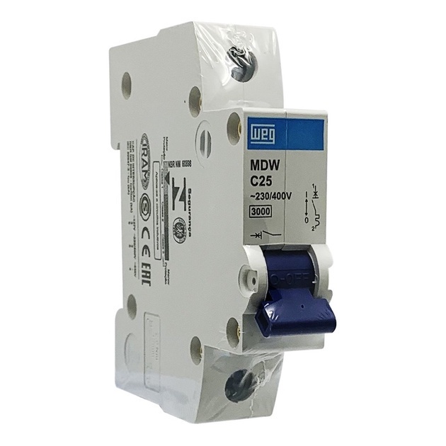 Disjuntor Weg Monopolar Mdw Curva C 25A Oferta | Shopee Brasil