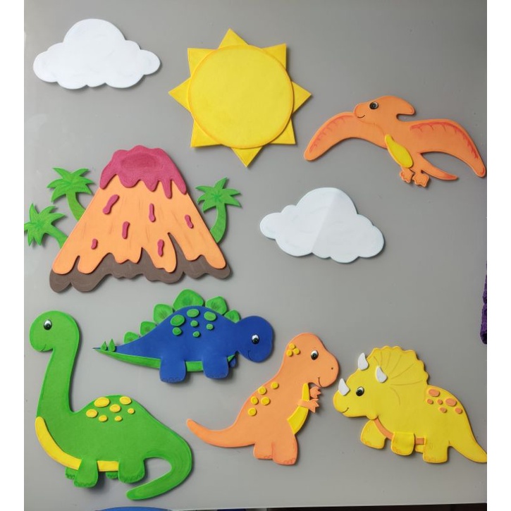 painel tema dinossauros feitos em Eva . | Shopee Brasil