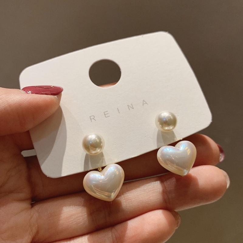 Brincos Pendurados Femininos Elegantes De Pérola/Coração | Shopee Brasil Brincos Pendurados Femininos Elegantes De Pérola/Coração | Shopee Brasil
