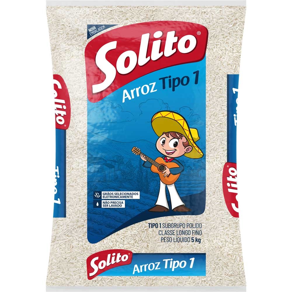 Arroz Branco Tipo 1 Solito 5kg - Tetsu Alimentos | Shopee Brasil