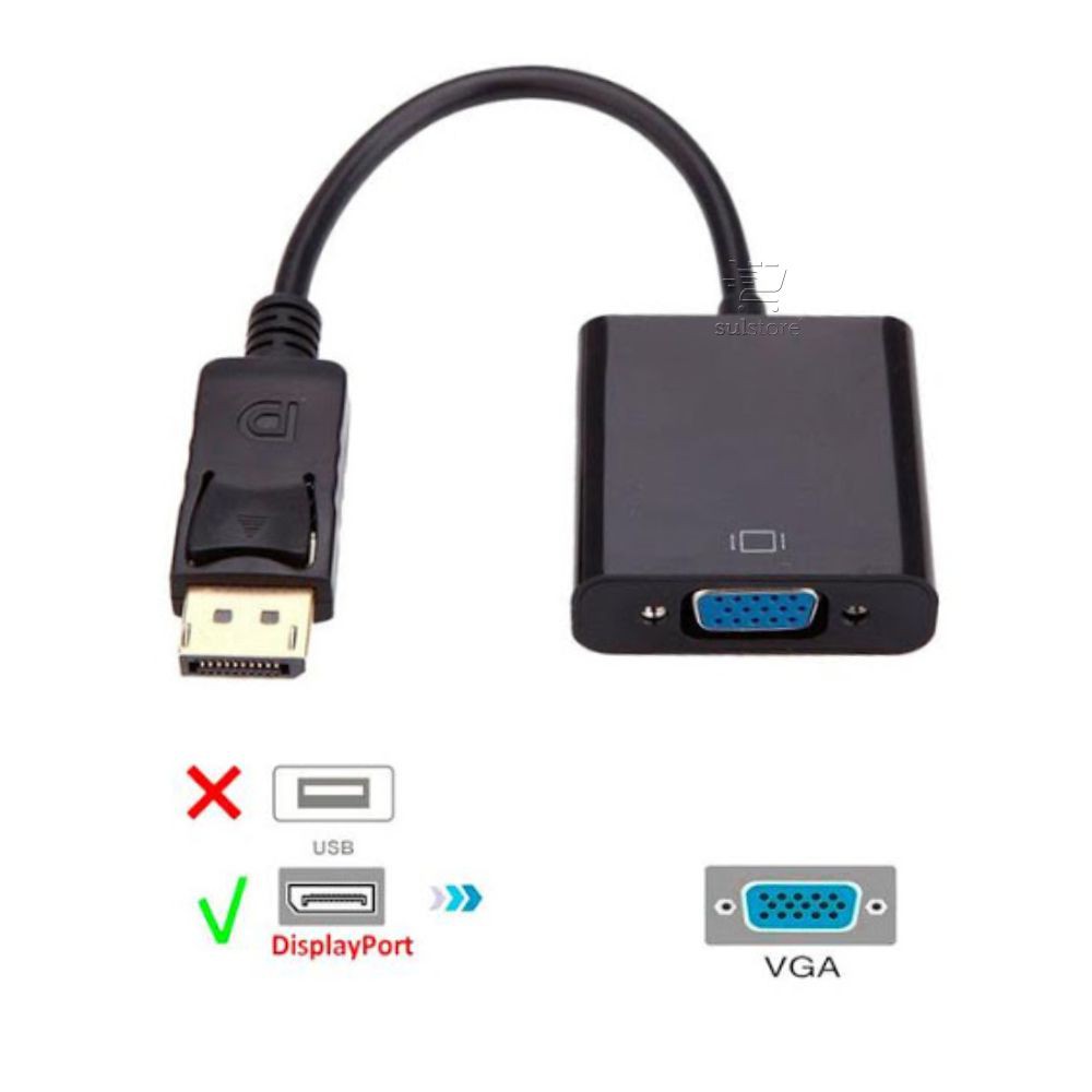 Cabo Adaptador Conversor Displayport Para Vga | Shopee Brasil