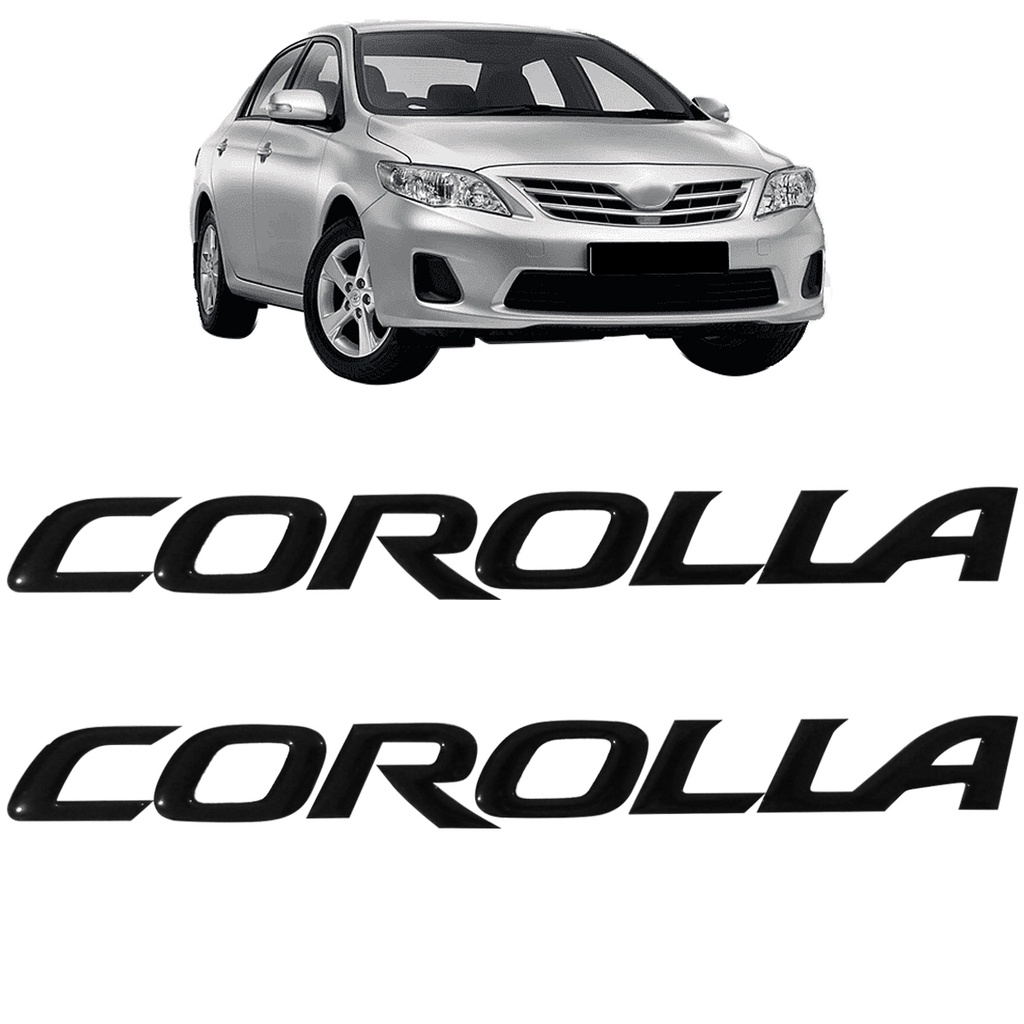 Par Adesivo Friso Lateral Escrita Corolla | Shopee Brasil